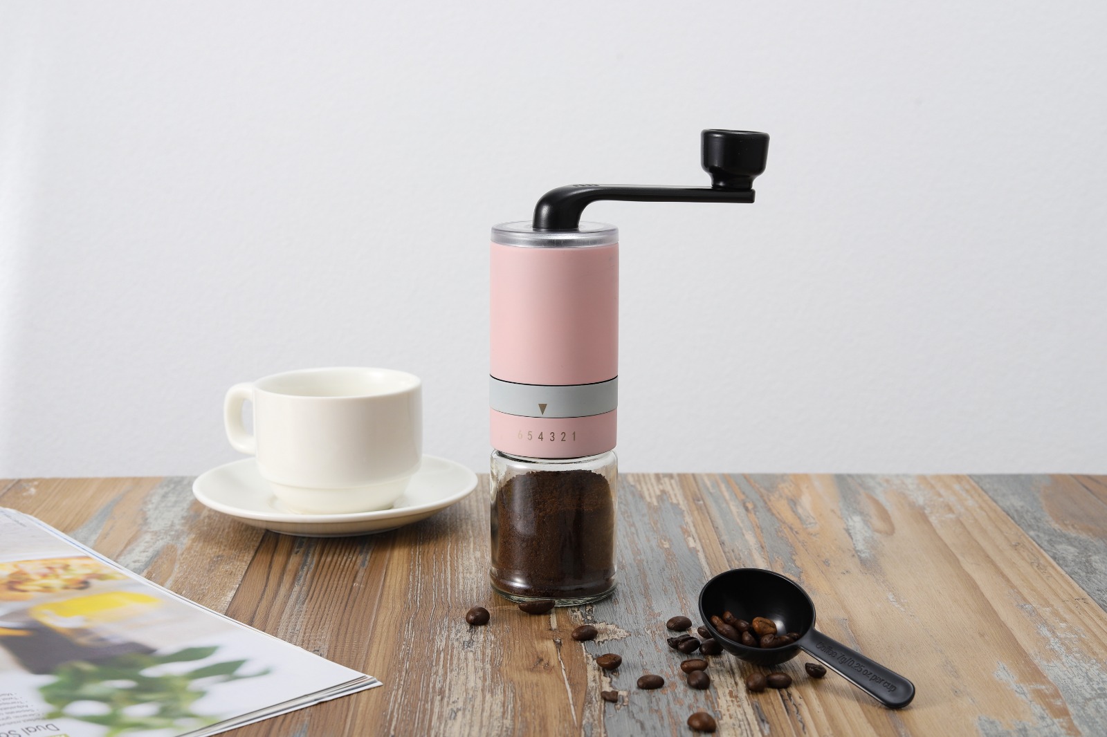 Manual Coffee Grinder with Adjustable Settings,High Borosilicate Glass ...